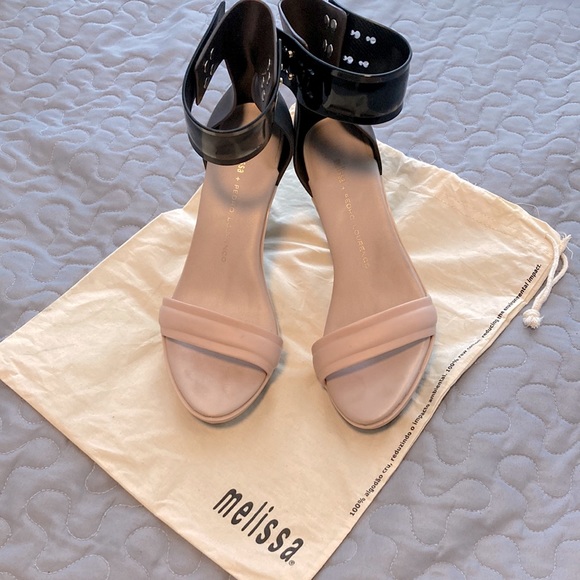 Melissa | Shoes | Rare Melissa Pedro Loureno Creamy Pink Brown Black ...